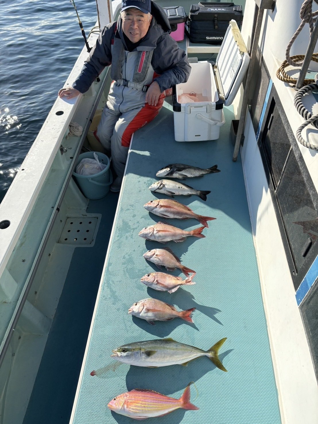 マダイの釣果｜2024年12月24日｜伝五郎丸（神奈川県/松輪江奈漁港）｜キャスティング釣り船予約